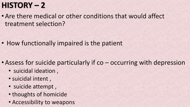 Assessment and management of generalized anxiety disorder | PPTX