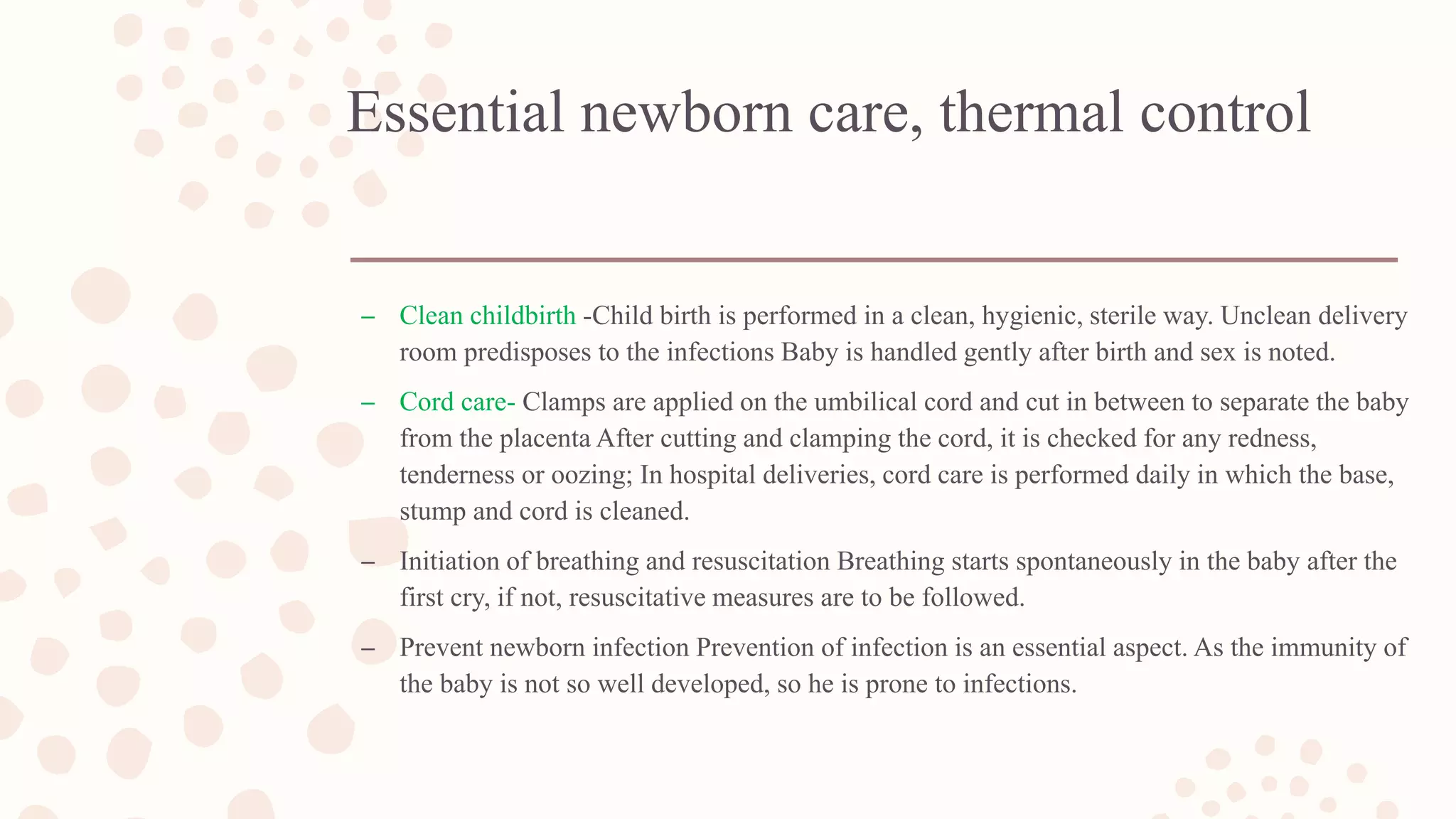 Assessment and management of normal neonates | PPTX