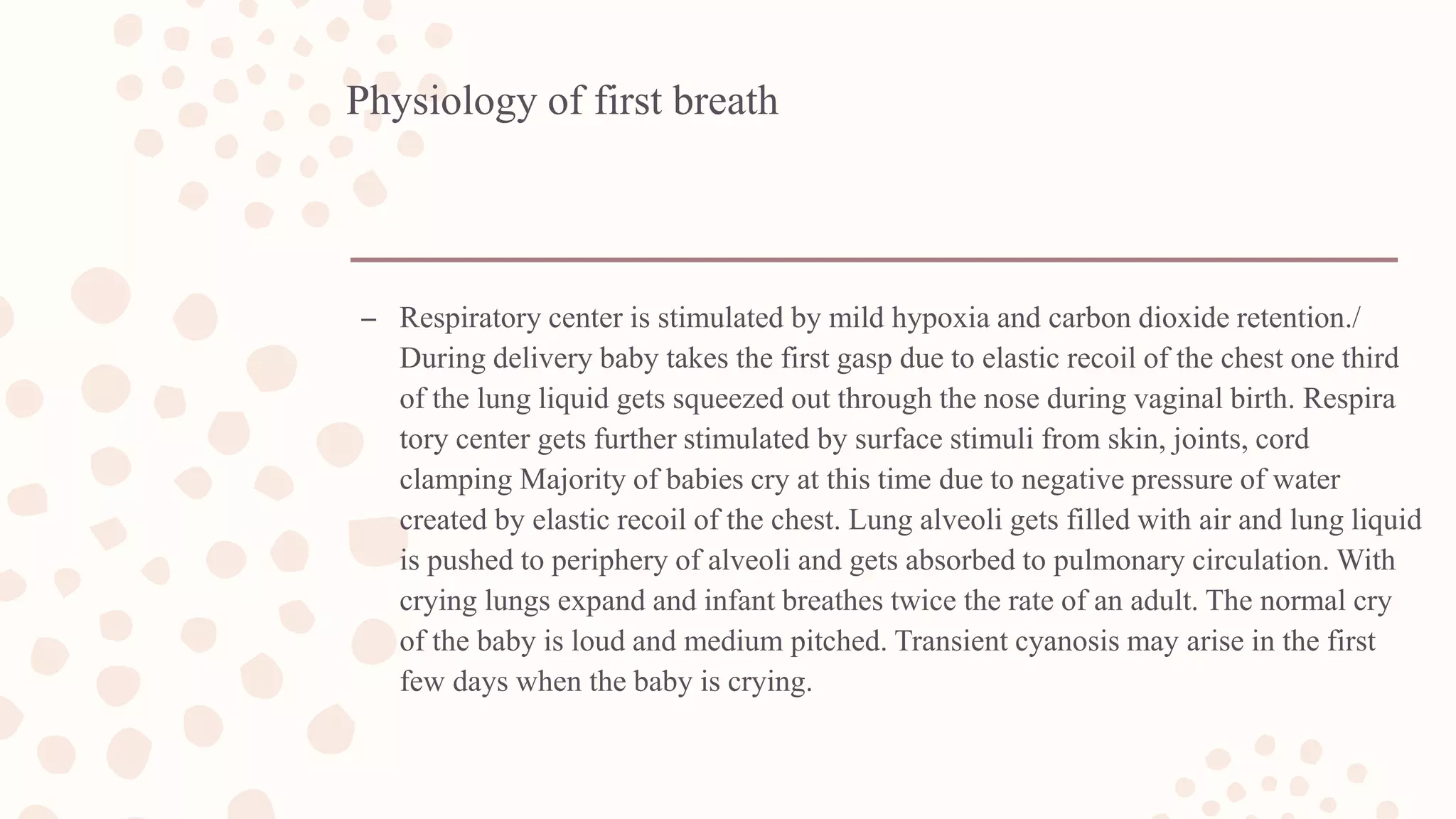 Assessment and management of normal neonates | PPTX