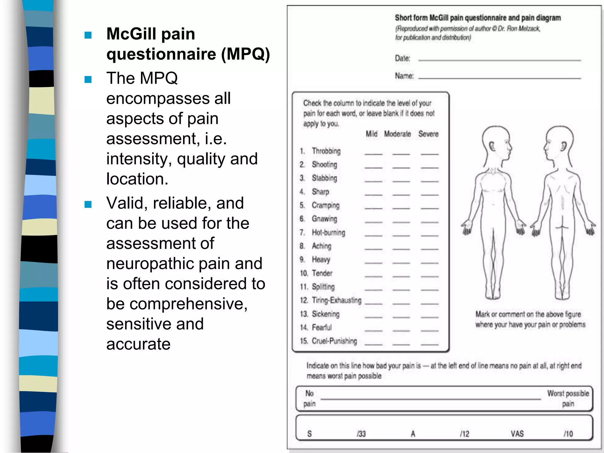 Assessment and management of pain | PPTX