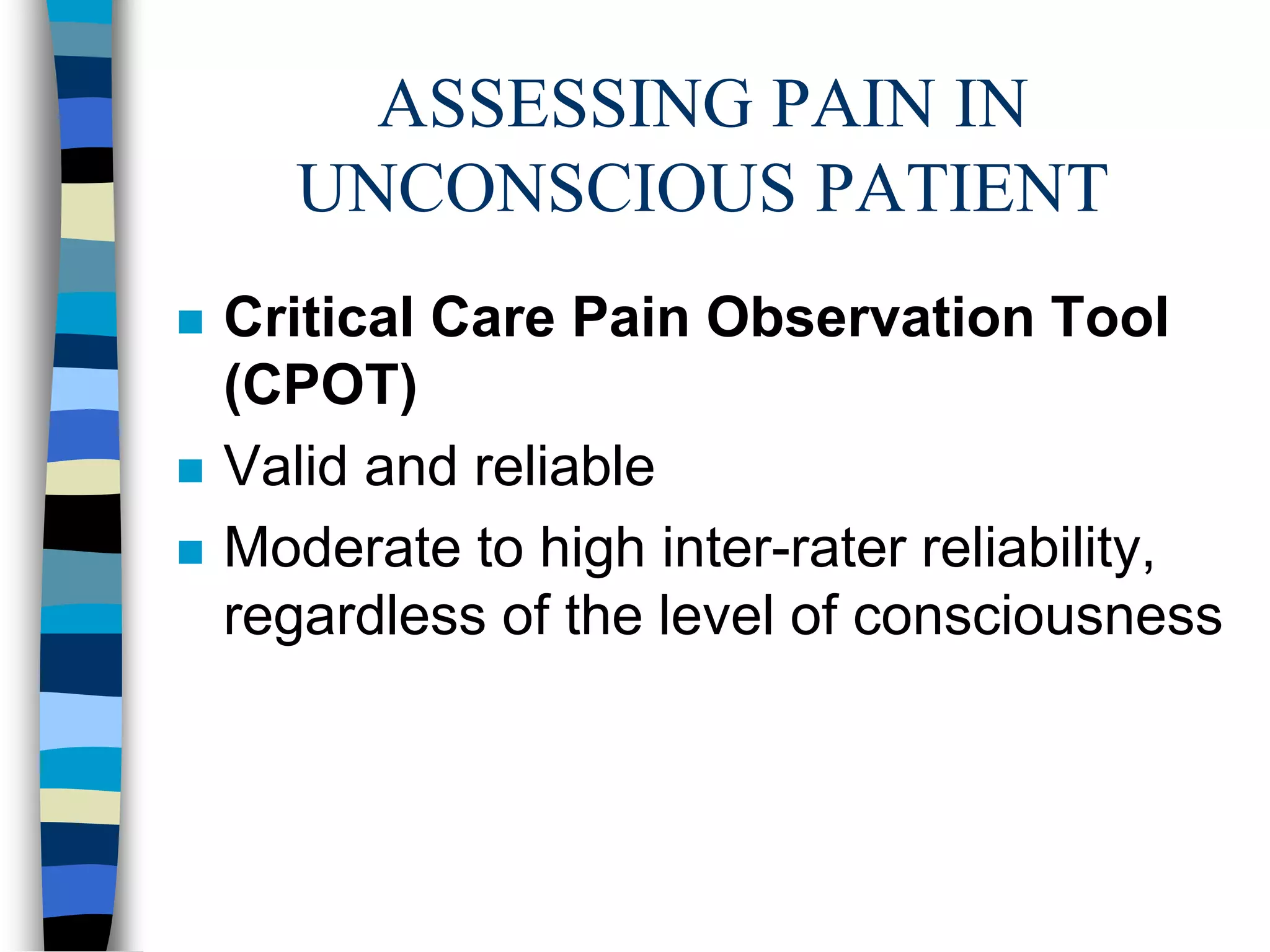 Assessment and management of pain | PPTX