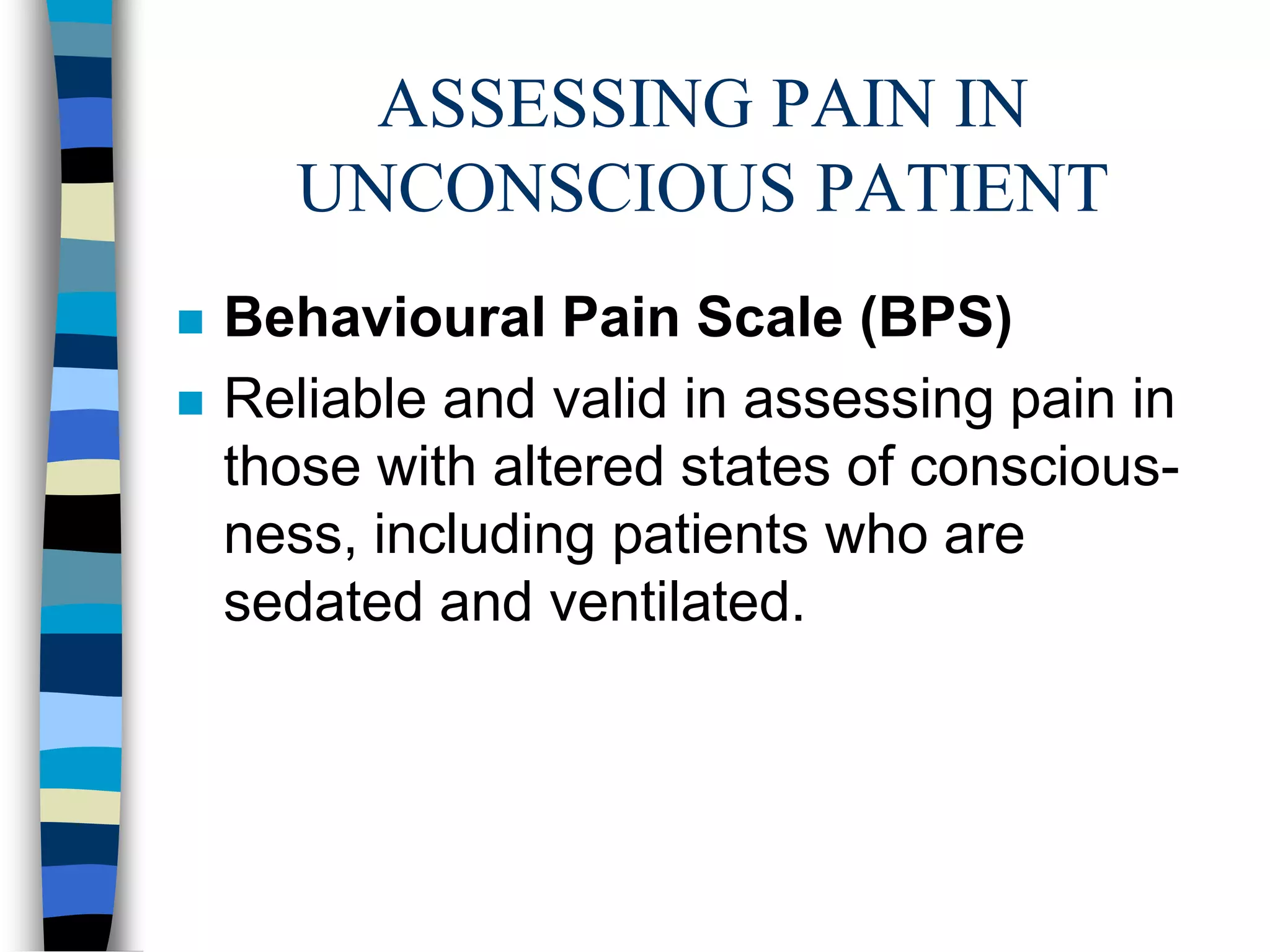Assessment and management of pain | PPTX