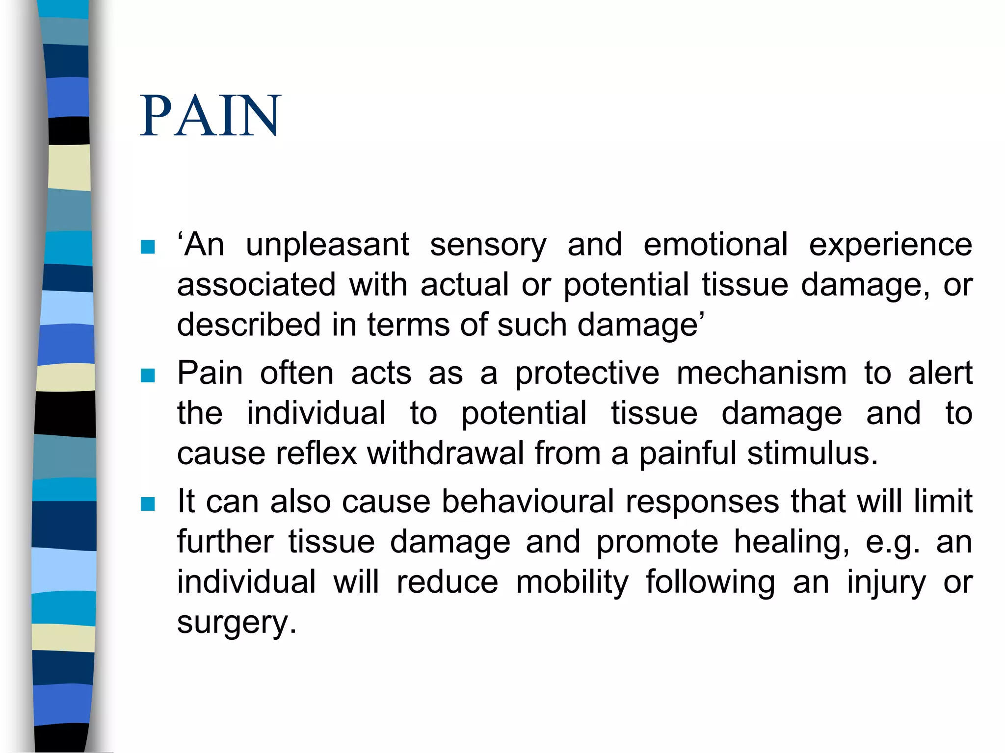 Assessment and management of pain | PPTX