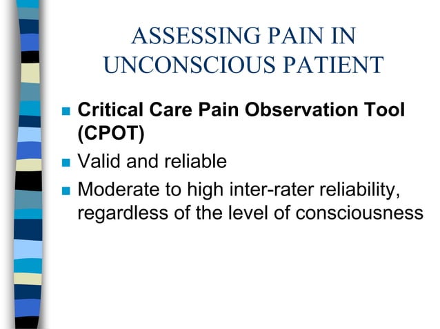 Assessment and management of pain | PPTX