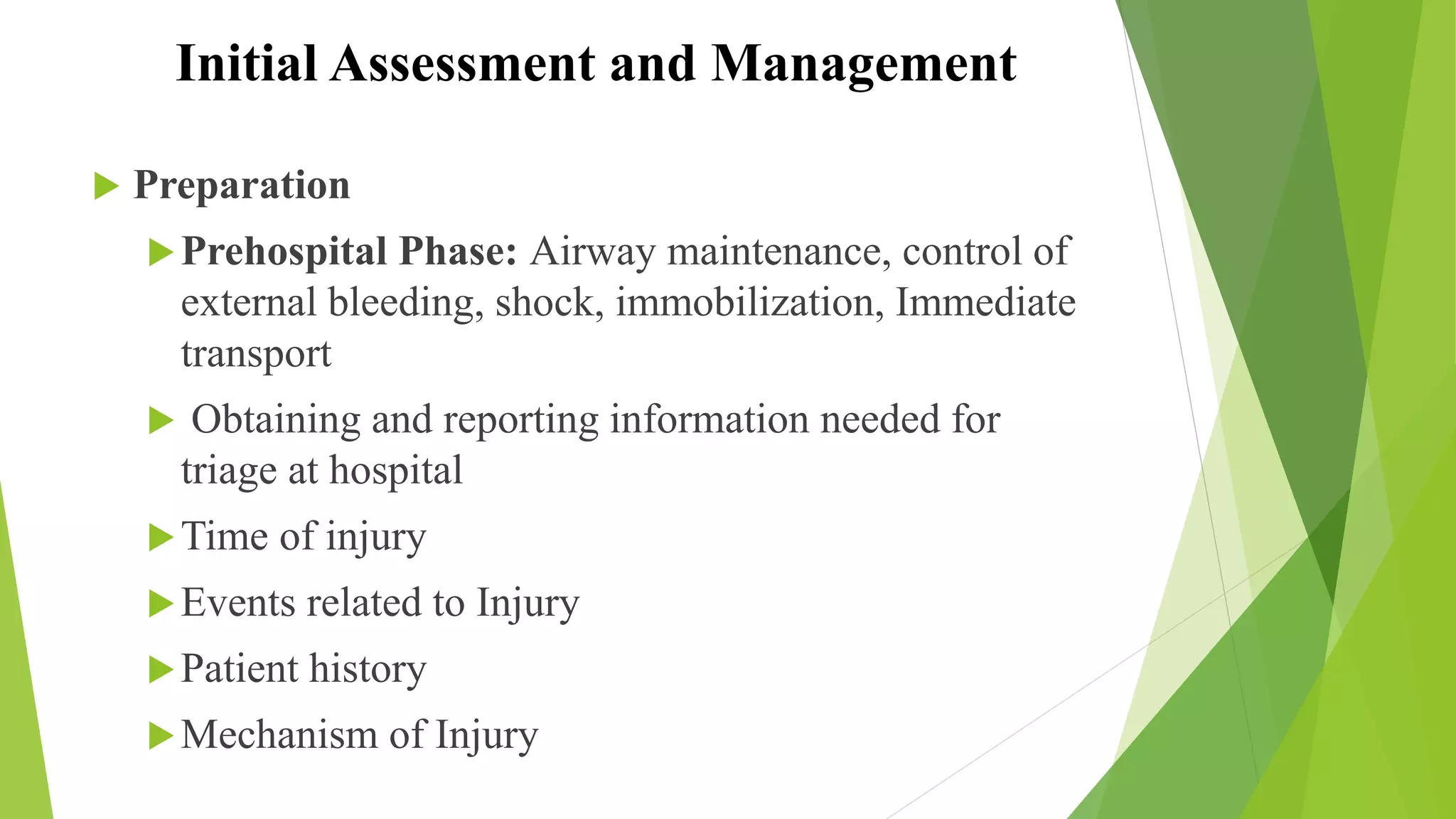 Assessment and management of trauma | PPTX