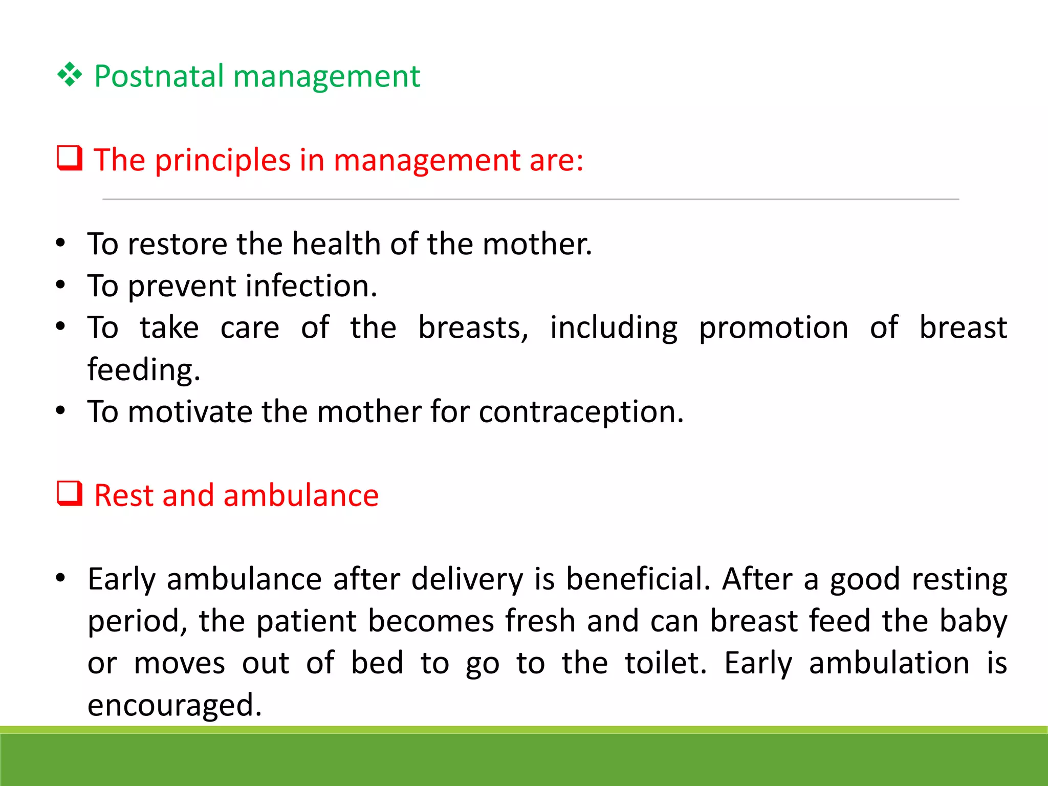 Assessment and management of woman during postnatal period | PPTX