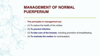 Assessment and management of women during post natal | PPTX