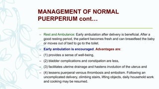 Assessment and management of women during post natal | PPTX