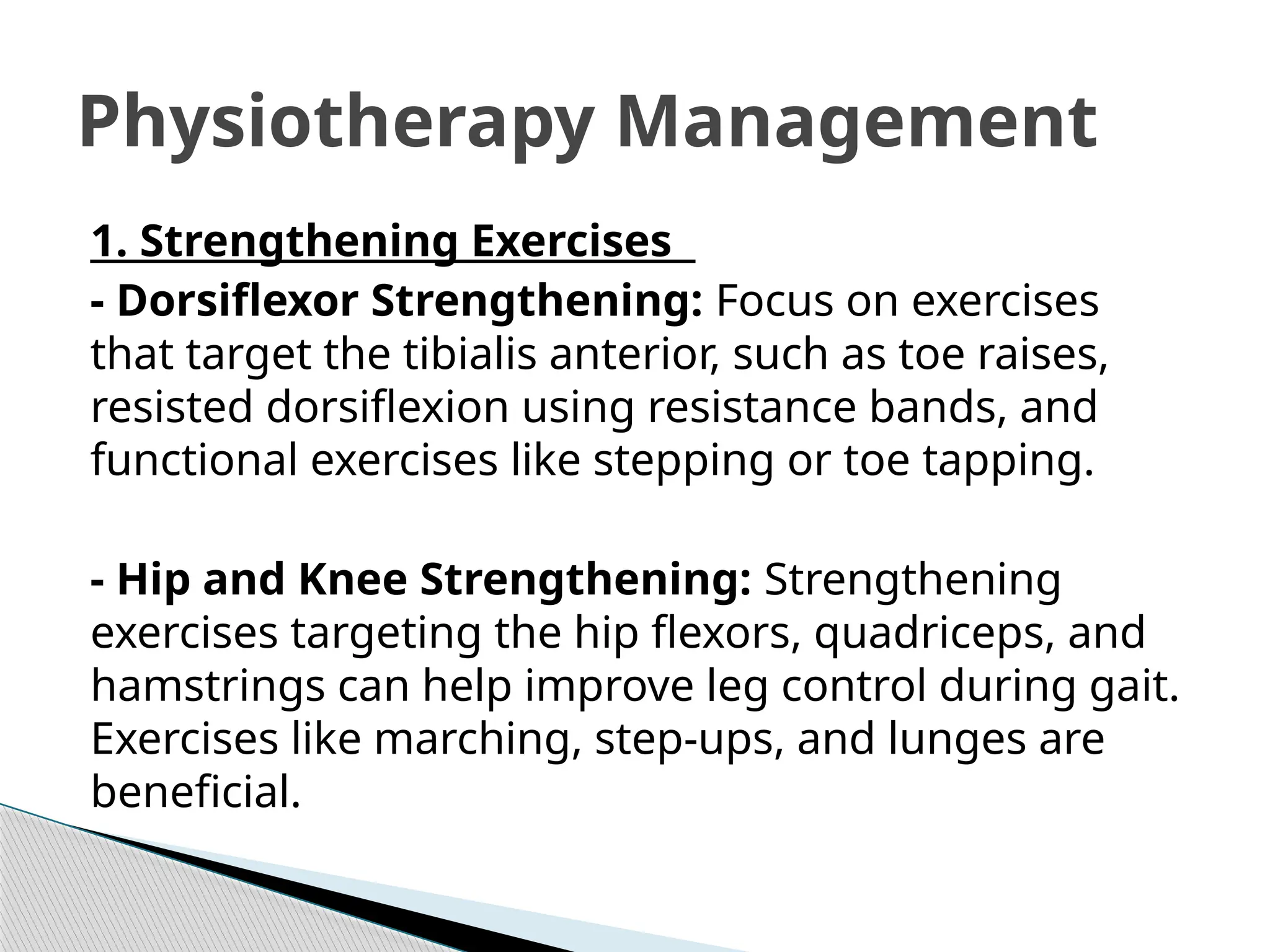 Assessment and physiotherapy management of High step gait.pptx