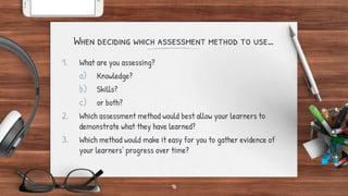 Assessment and Recording Methods | PPTX