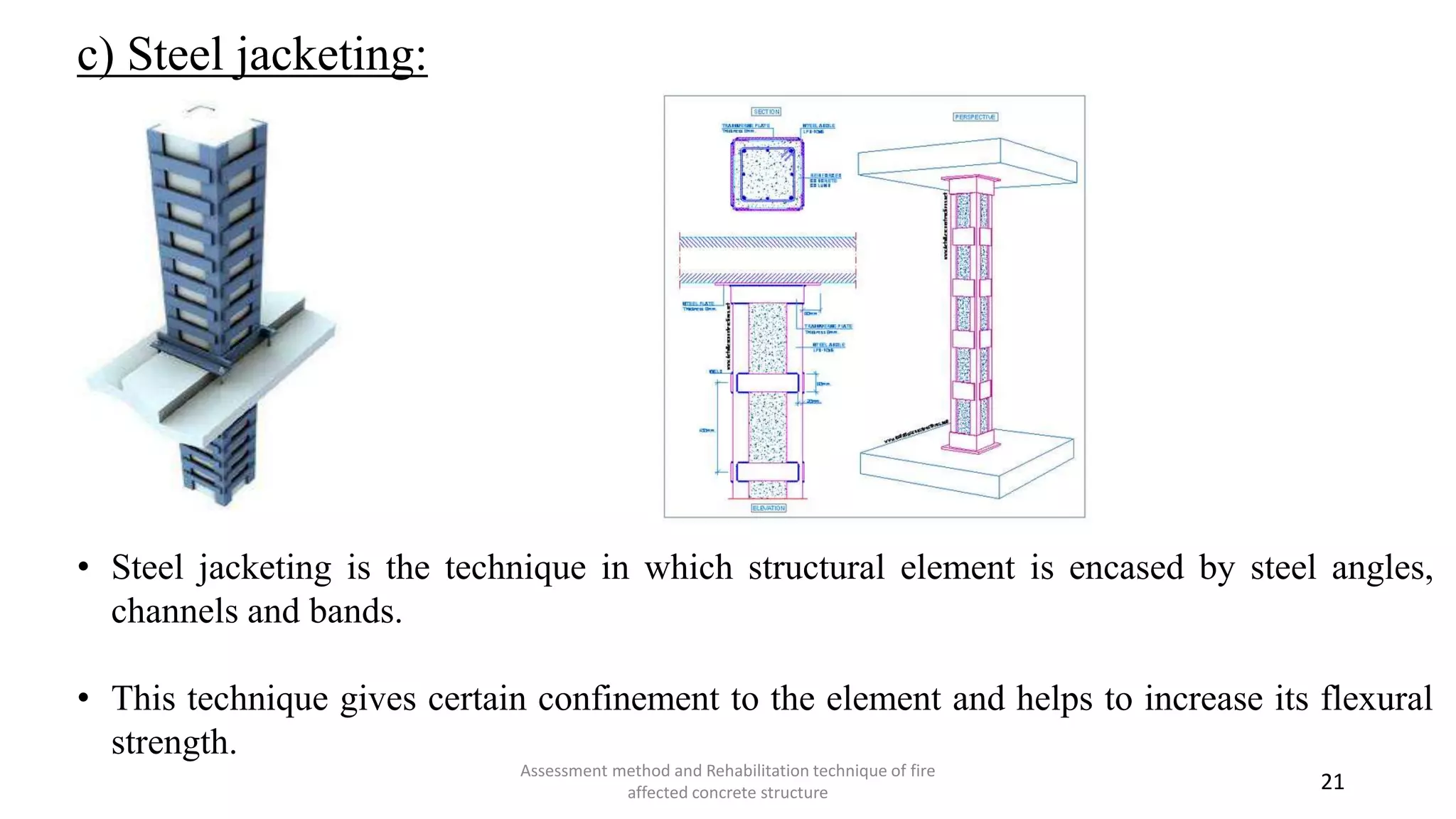 Assessment and rehabilitation technique of fire damaged structures | PPTX