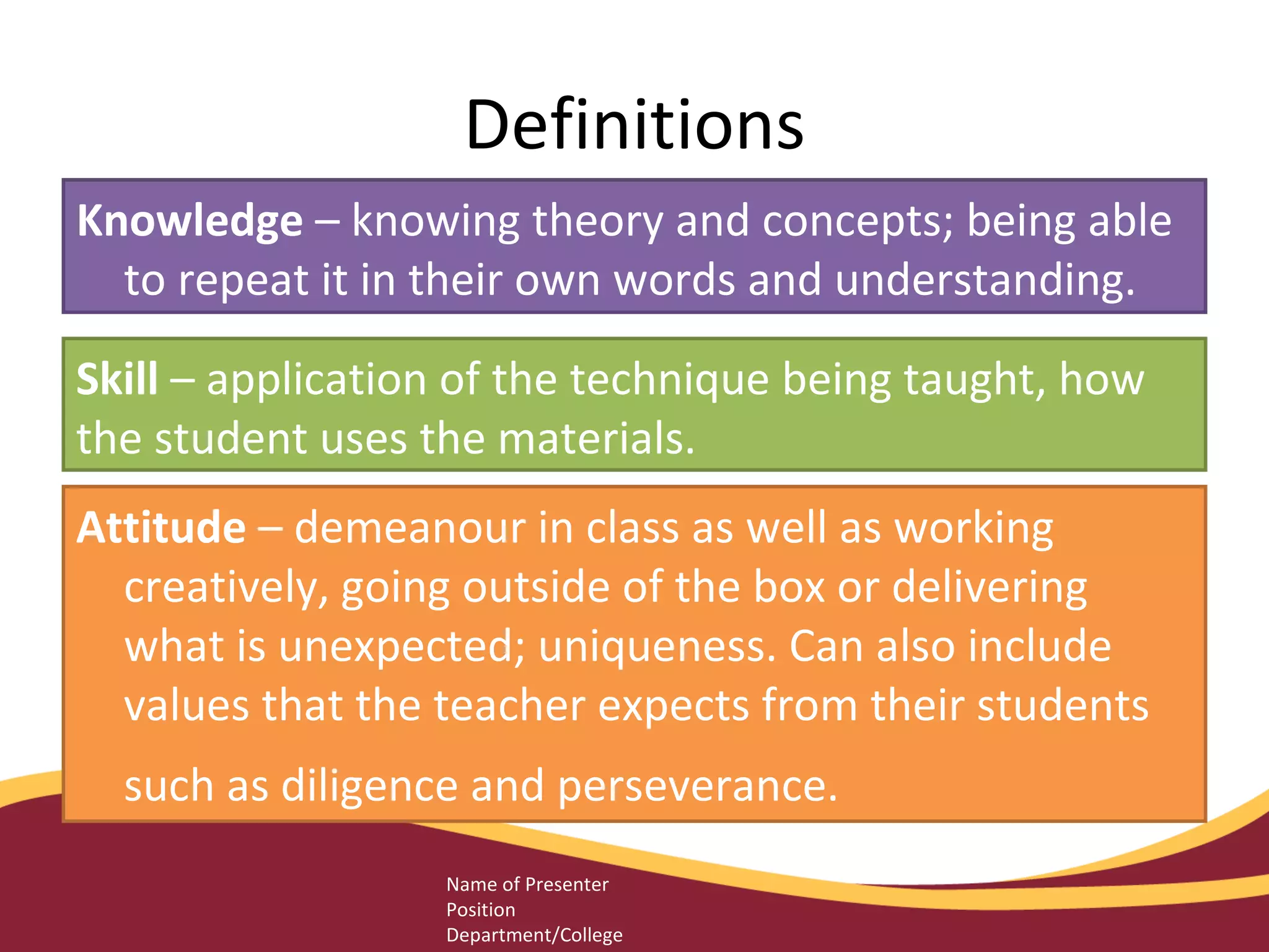 Assessment and rubrics making | PPT