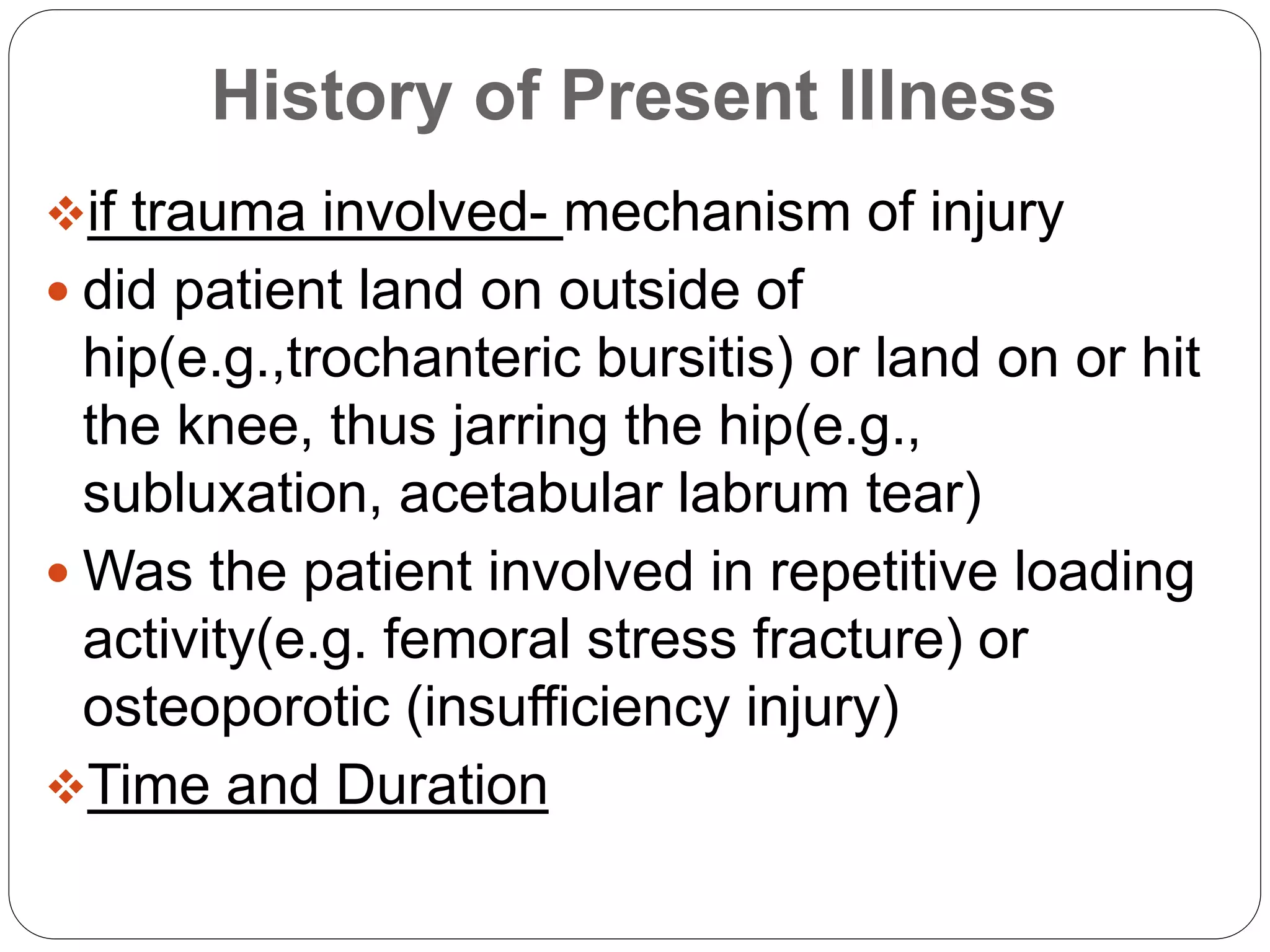 Assessment and special tests of Hip joint | PPTX