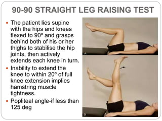 90 90 Straight Leg Raise Test