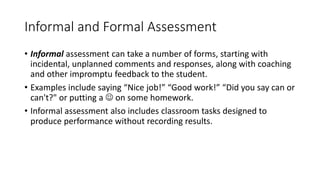 Assessment and Teaching (Midterm-I).pptx | Educational Assessment ...