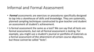 Assessment and Teaching (Midterm-I).pptx | Educational Assessment ...