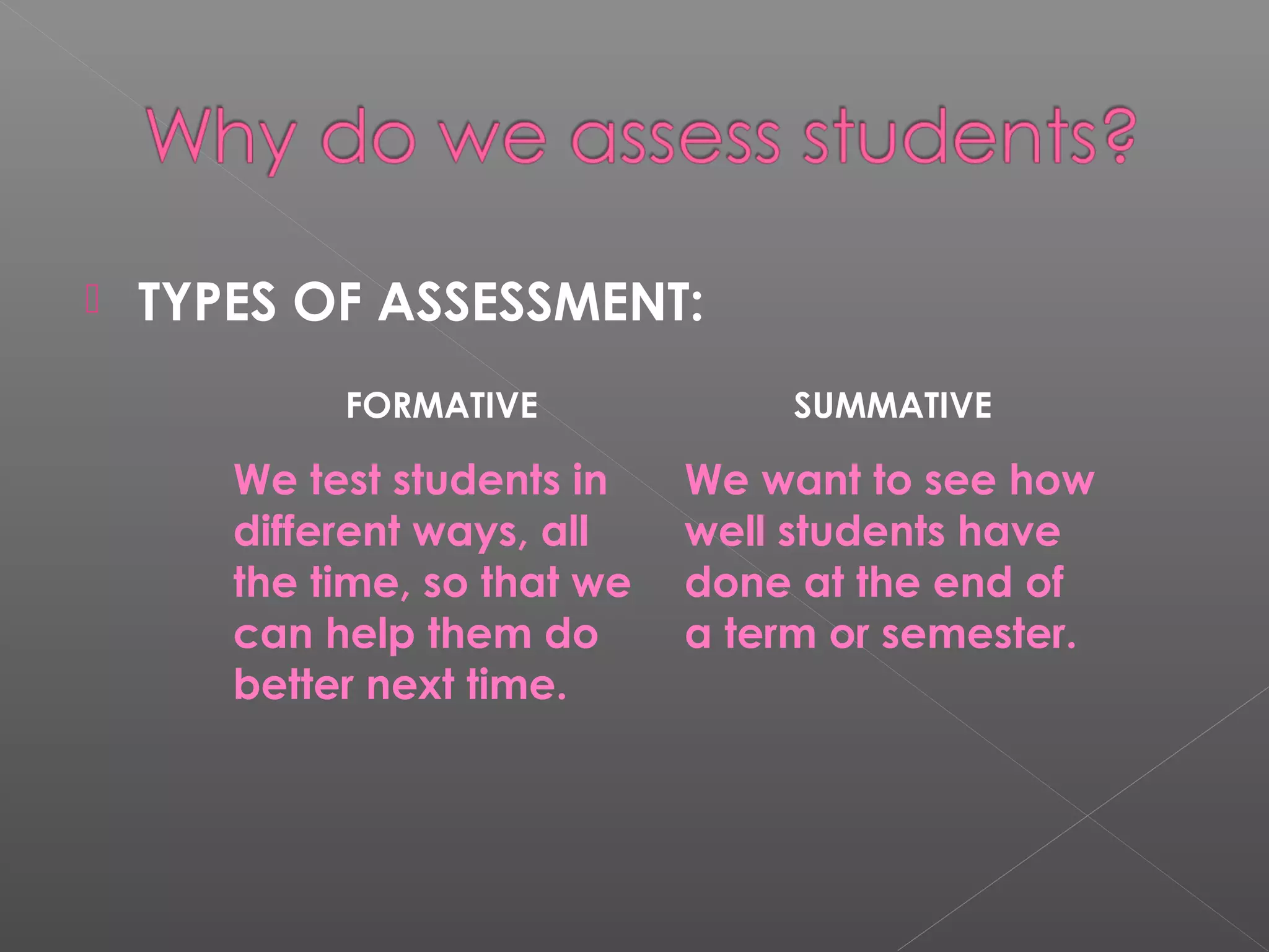 Assessment and Testing | PPT