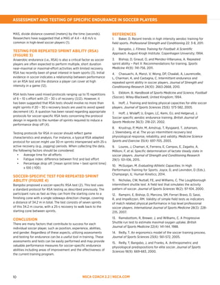 Assessment and testing of specific endurance in soccer players | PDF