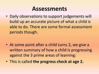 Assessment and Transitions in the Early Years | PPTX