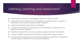 Assessment as learning | PPTX