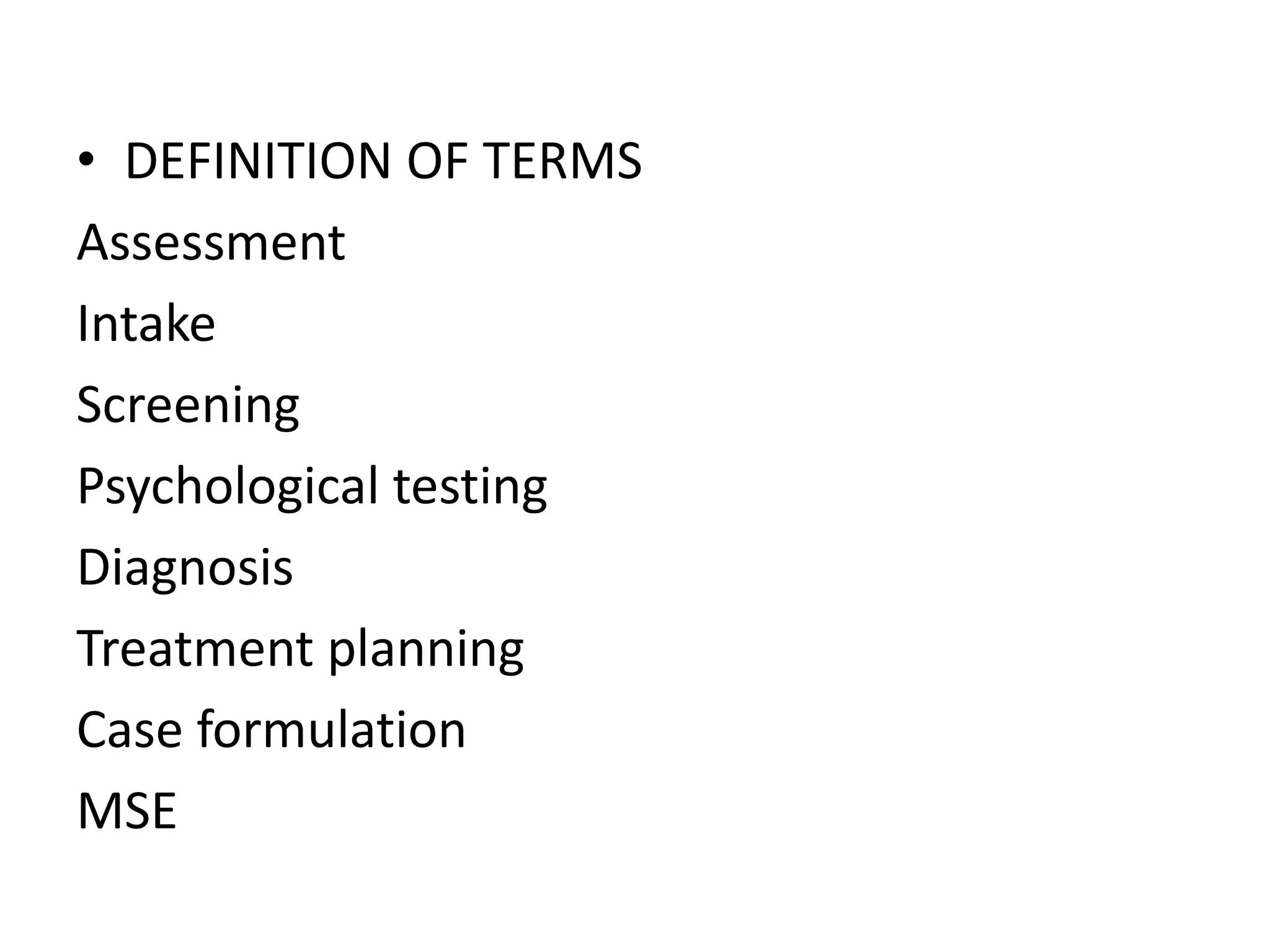 assessment aspect in counselling.ppt