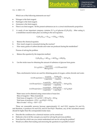 Assessment A Suggested Strategy For Learning Chemical Equilibrium | PDF ...