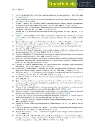 Assessment A Suggested Strategy For Learning Chemical Equilibrium | PDF