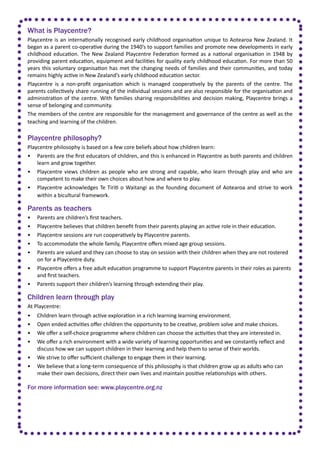 Assessment, planning and evaluation in Playcentre | PDF