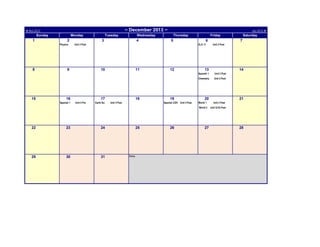 Assessment calendar | PDF