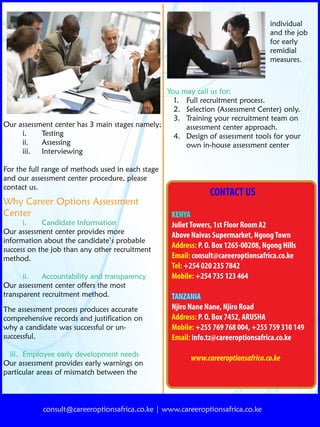 Assessment center based executive selection | PDF