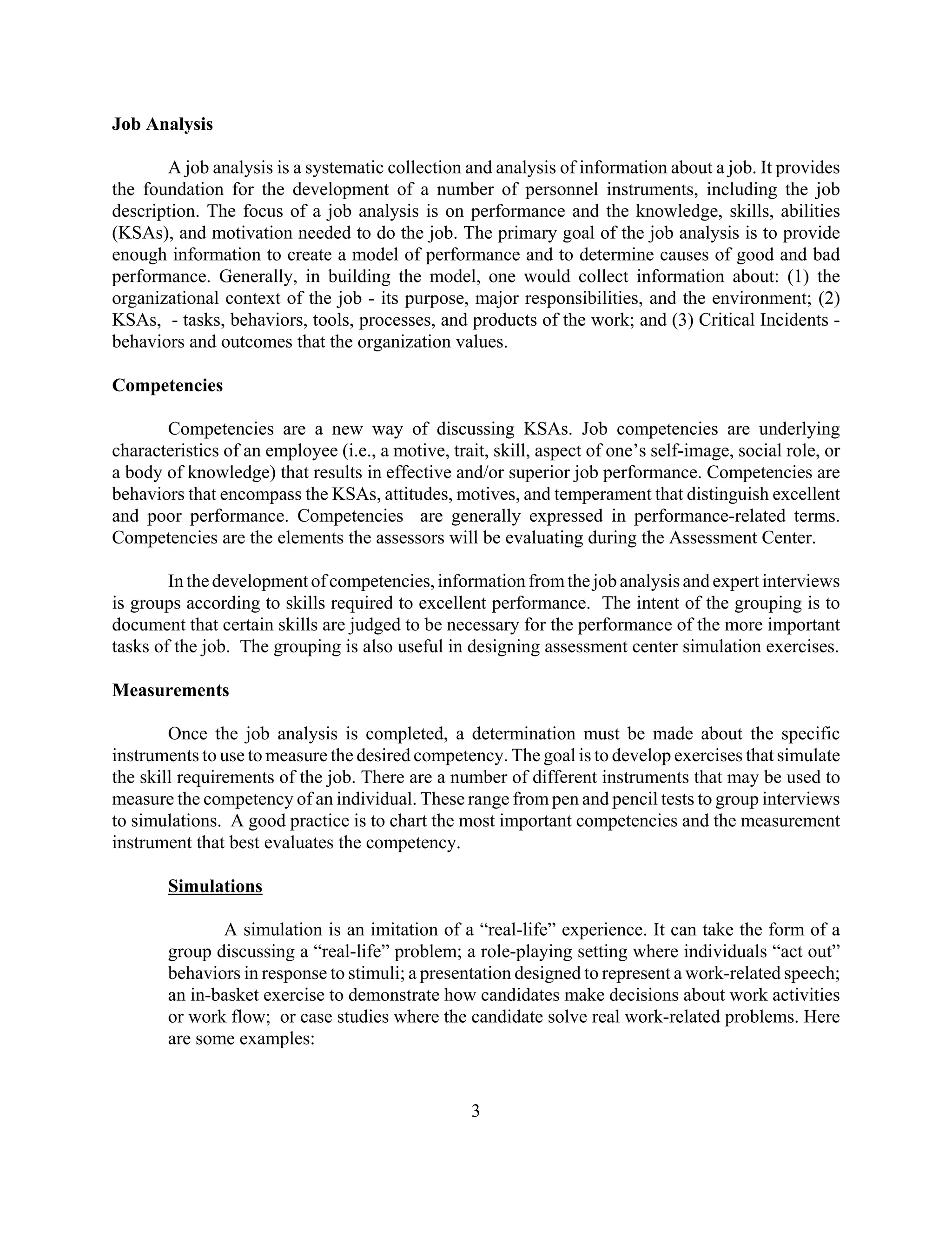 Assessment center process | PDF
