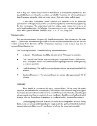 Assessment center process | PDF