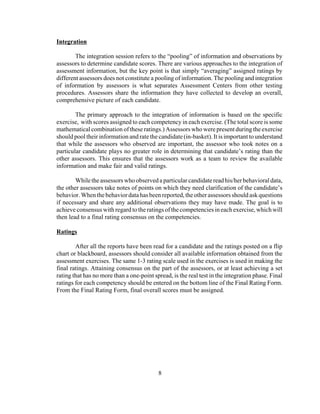 Assessment center process | PDF