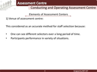 Assessment centers | PPTX