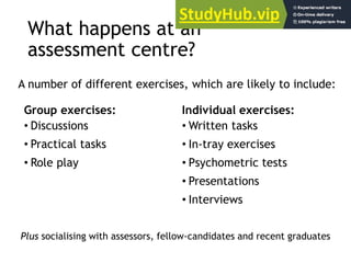 ASSESSMENT CENTRE | PDF