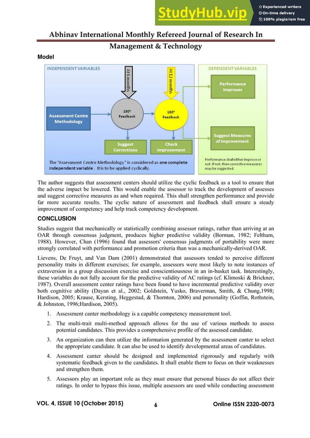 ASSESSMENT CENTRES ANEFFECTIVE TOOL FOR COMPETENCY DEVELOPMENT | PDF