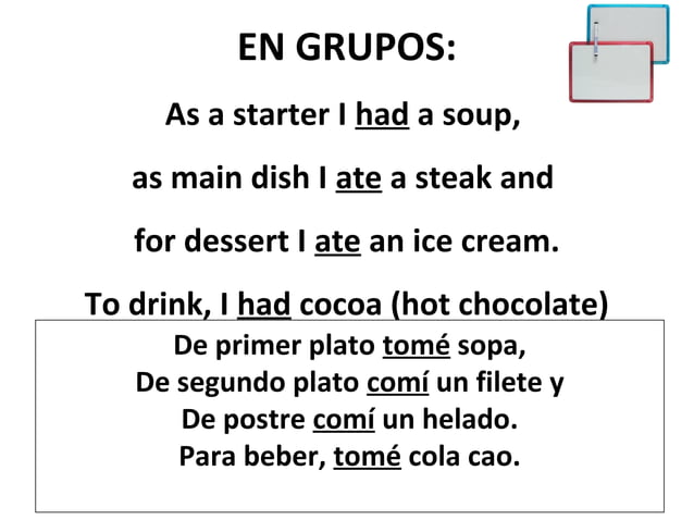 Repaso - La comida y la bebida | PPT