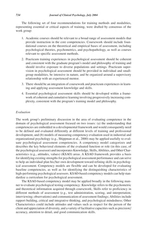 Assessment Competency J Clin 2004(1) | PDF
