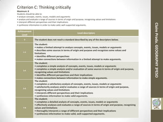 Assessment criteria | PPTX