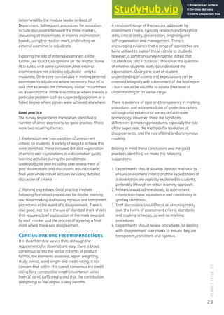 Assessment Criteria And Standards Of The Geography Dissertation In The UK | PDF
