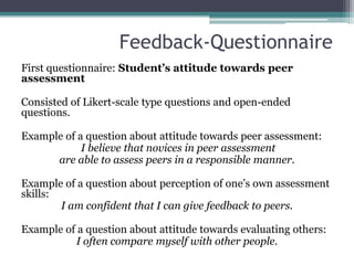 Peer Assessment in CSCL | PPT