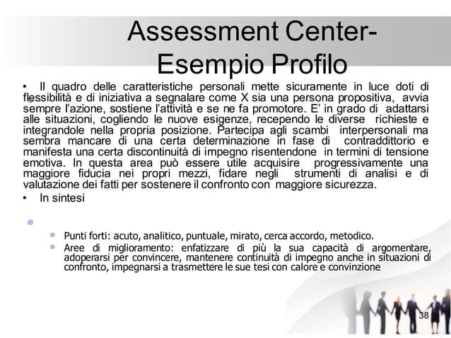 Assessment Center per lo sviluppo del capitale umano nelle ...