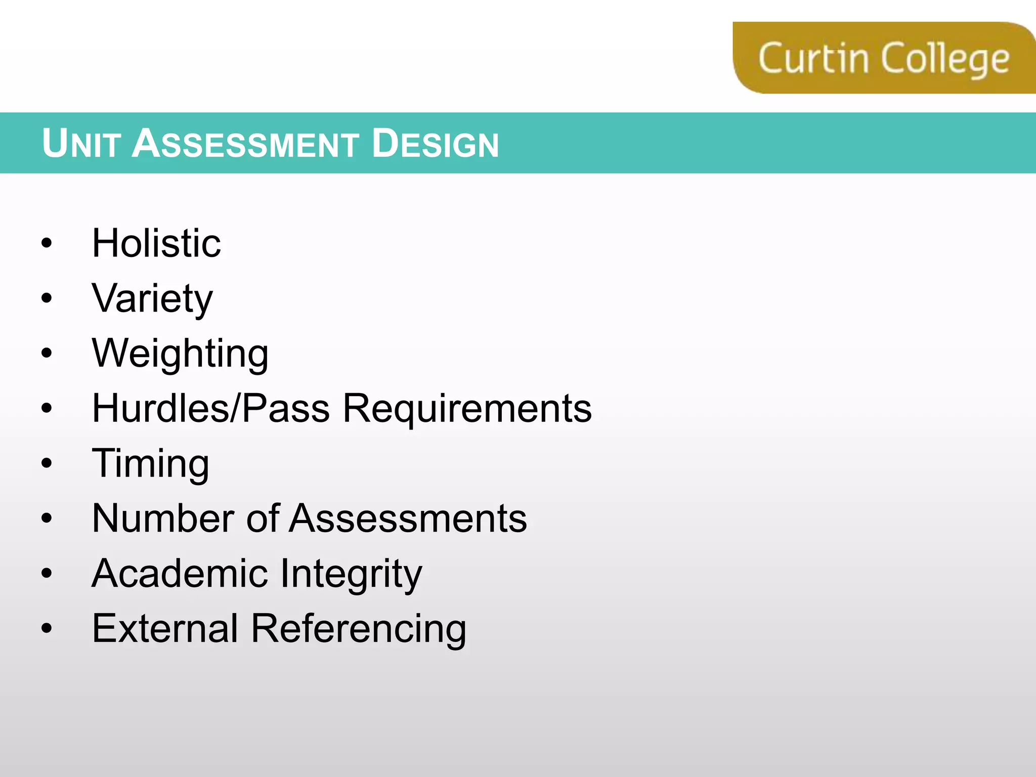 Constructive alignment and assessment design | PPTX