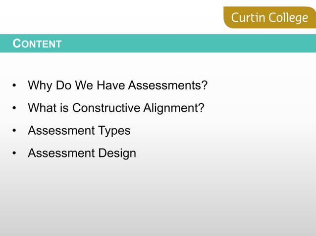 Constructive alignment and assessment design | PPTX | Educational ...