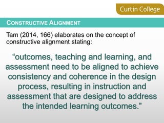 Constructive alignment and assessment design | PPTX