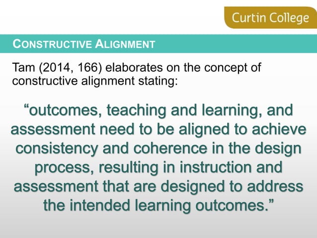 Constructive alignment and assessment design | PPTX | Educational Assessment | Education