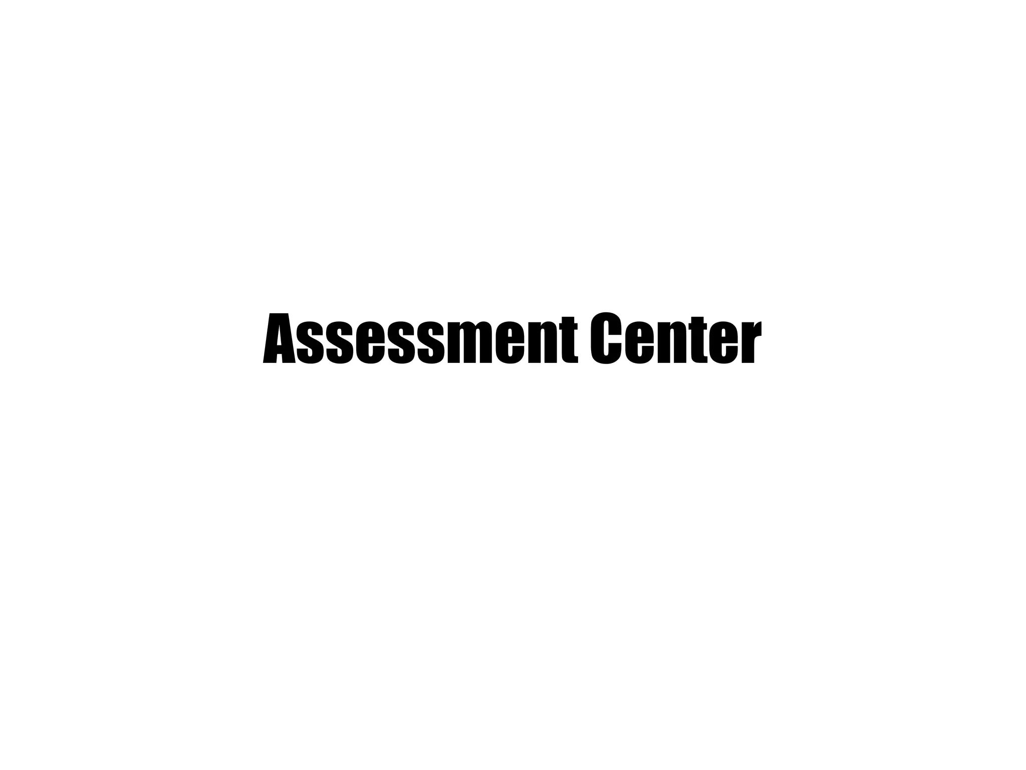 Assessment Development Program | PPTX