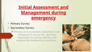 PRIMARY AND SECONDARY Assessment during emergency | PPTX