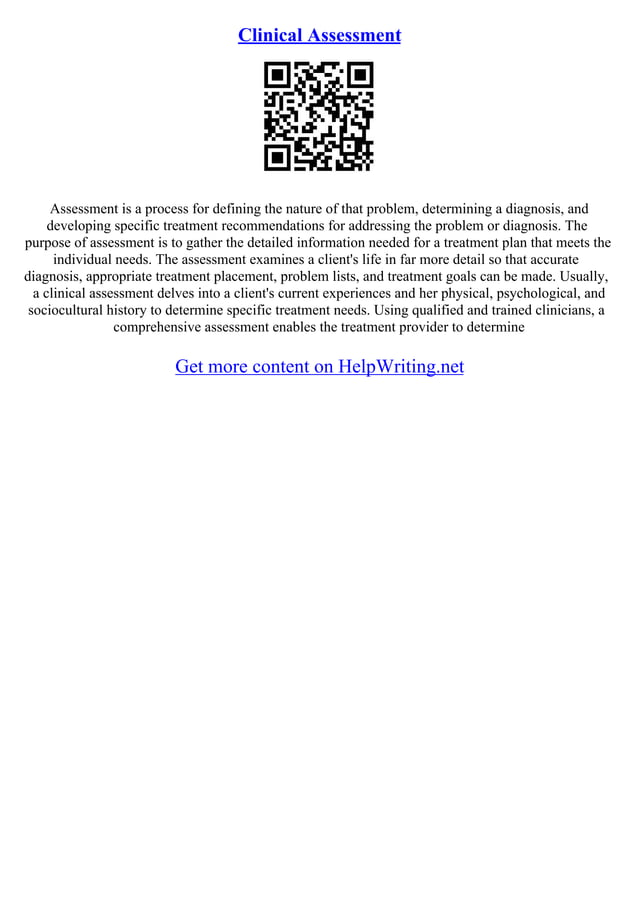 Assessment Essay Sample | PDF