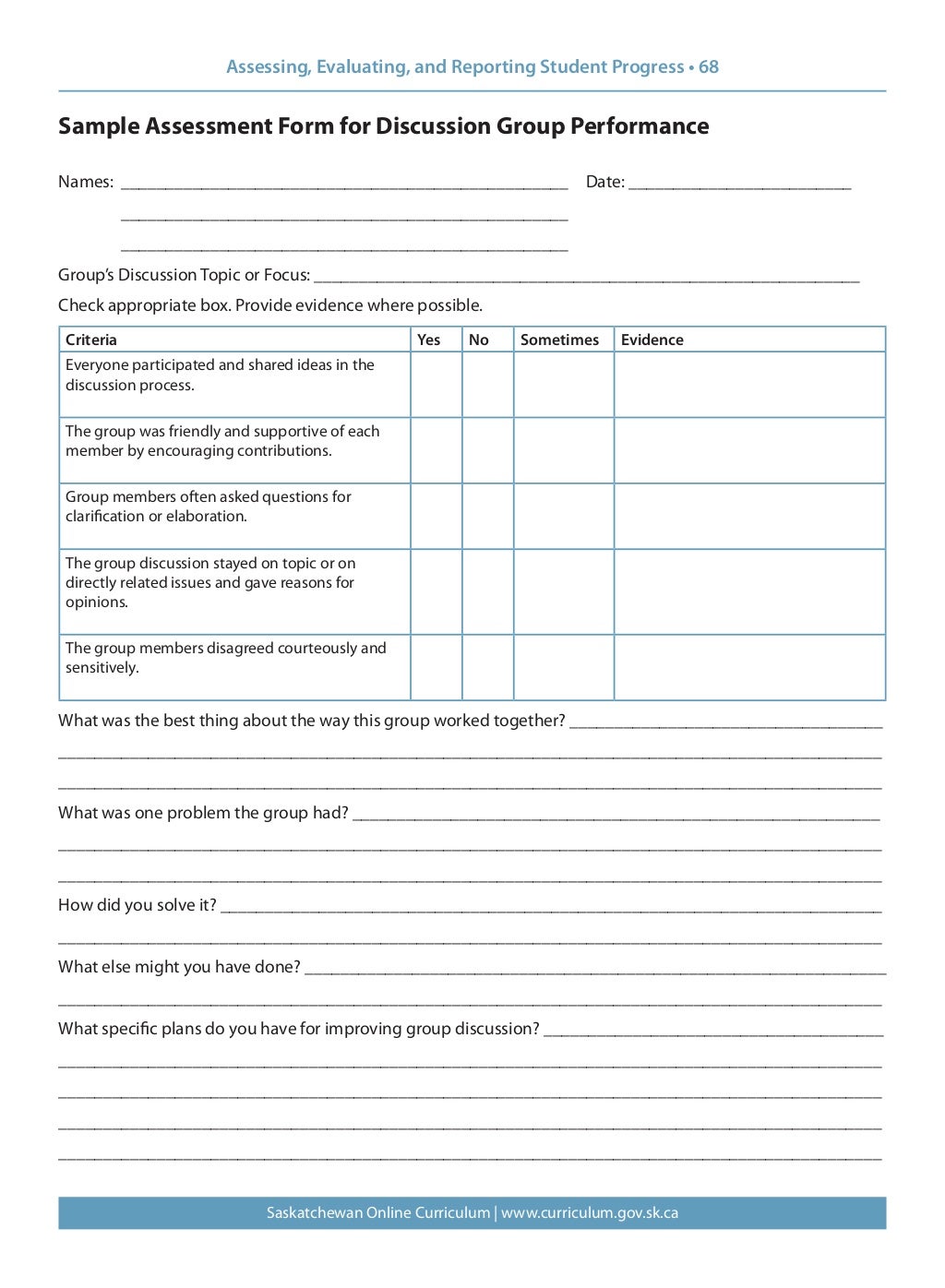 Assessment evaluation tools[1]